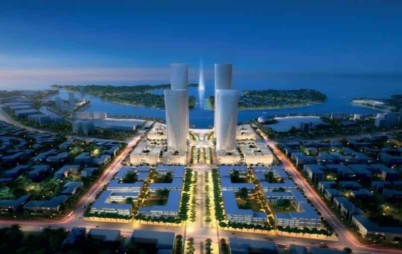 Lusail Plaza Infrastructure Works, LRT Station, Public Car Park ...